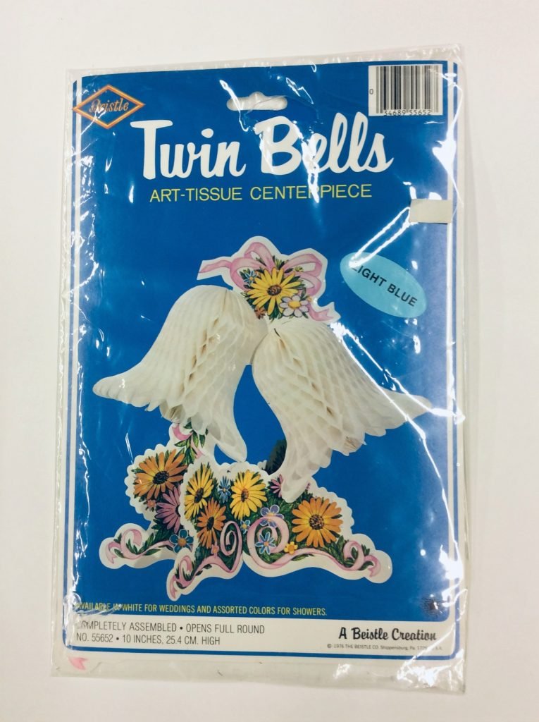 Twin Bells Art-Tissue Centerpiece - Party Warehouse Outlet