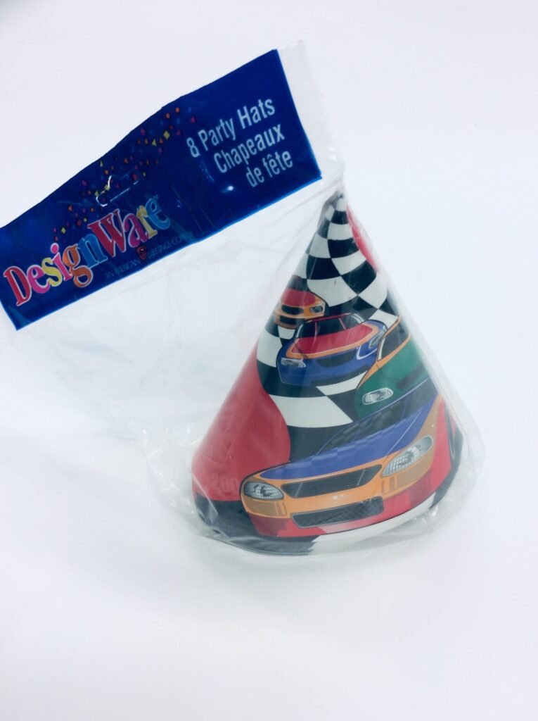Checkered Flag Cars, Party Hats For Race Car Themed Parties. - Party ...
